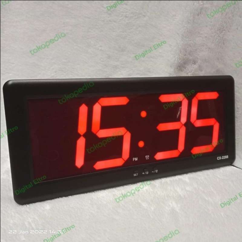 Promo Jam Digital Led Jumbo Dinding atau Meja CX 2288 Diskon 33% di ...