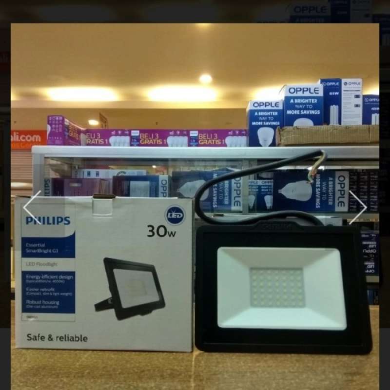 Promo Lampu Led Philips Sorot 30W 30 Watt Led Floodlight Philips Bvp 150 30W Diskon 23% di ...