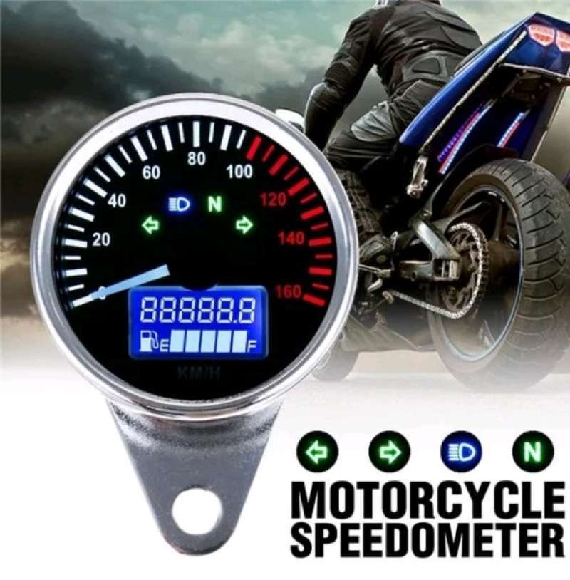 Promo SPEEDOMETER DIGITAL INDIKATOR BENSIN VARIASI UNTUK MOTOR CUSTOM ...