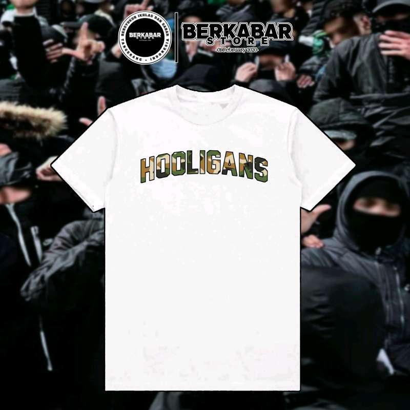 Promo HOOLIGAN - Kaos Hooligans Army Camo [Plastisol] •BerkabarStore• Diskon 27% di Seller ...