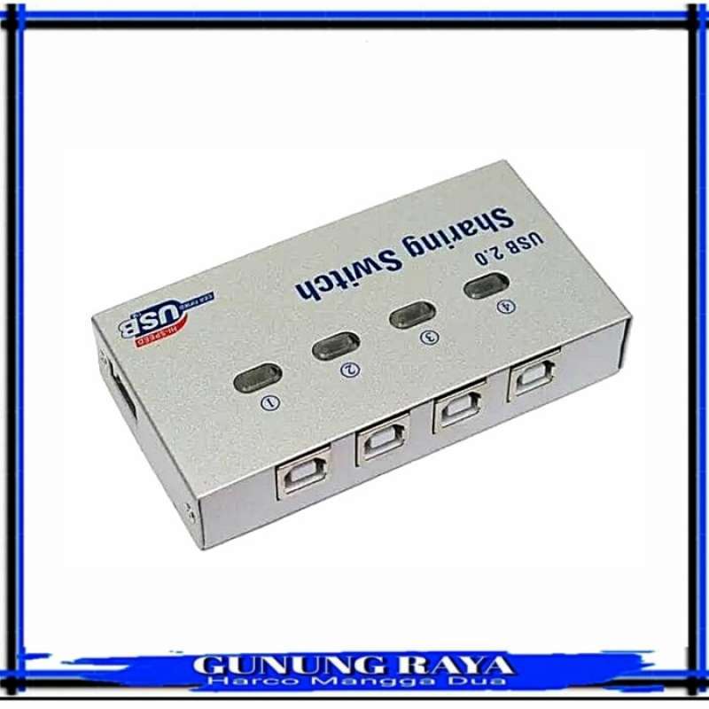 Jual Auto Switch Usb Printer 4 Port 4port Sharing Switcher Usb 2.0 Di Seller Sumber Rezeki Id ...
