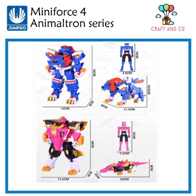 Jual Miniforce Jumpgo Season 4 Volt Lucy Max Sammy Leo Jackey ...