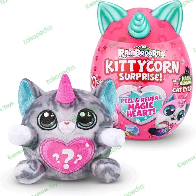 Promo Zuru Rainbocorns Kittycorn Surprise Series (Blue Horn) Doll ...