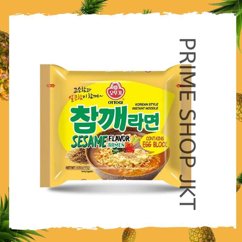 Jual Korean Ottogi Sesame Ramen Egg Noodle Ramen - Mie instan Rasa Wijen Telor Korea di Seller ...