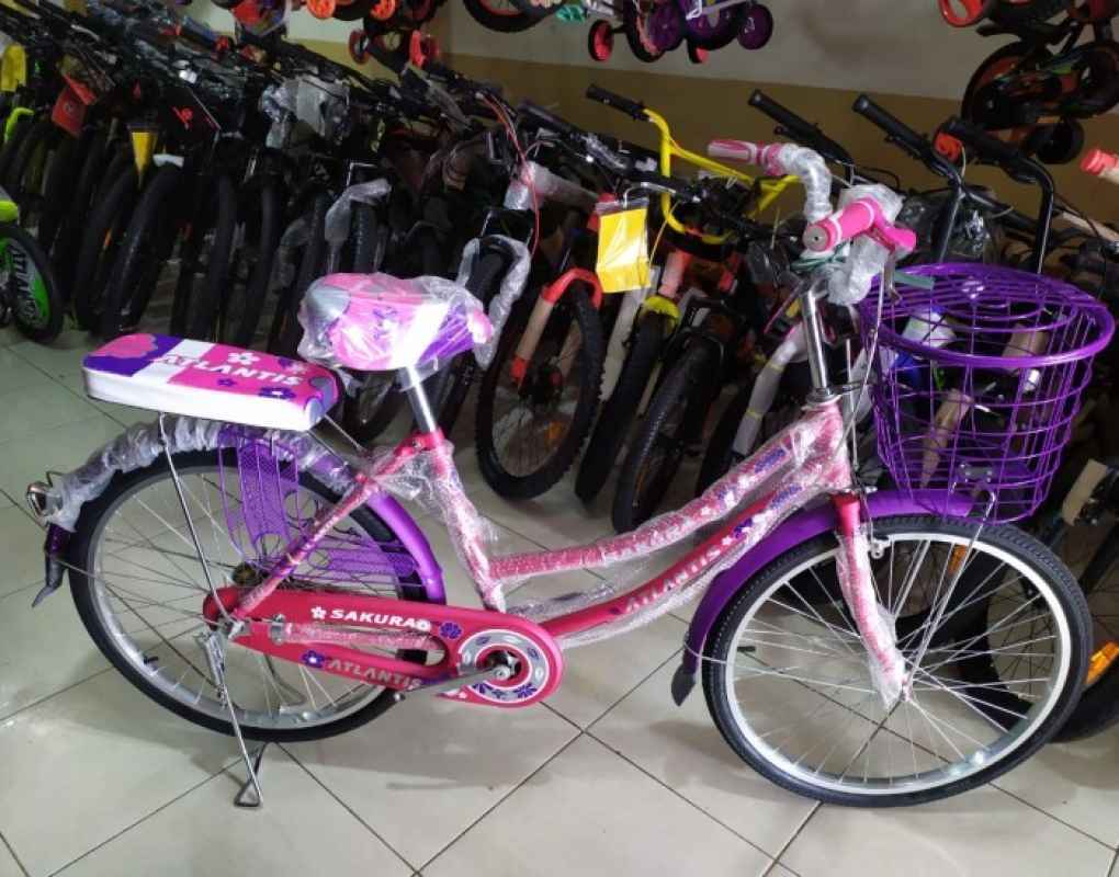 Promo Sepeda Mini 24 Inch Atlantis Keranjang Besi Diskon 23% di Seller ...
