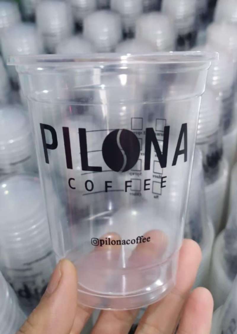 Promo Gelas PP Oval 14 oz Polycup - KHUSUS CETAK LOGO / Sablon LOGO ...