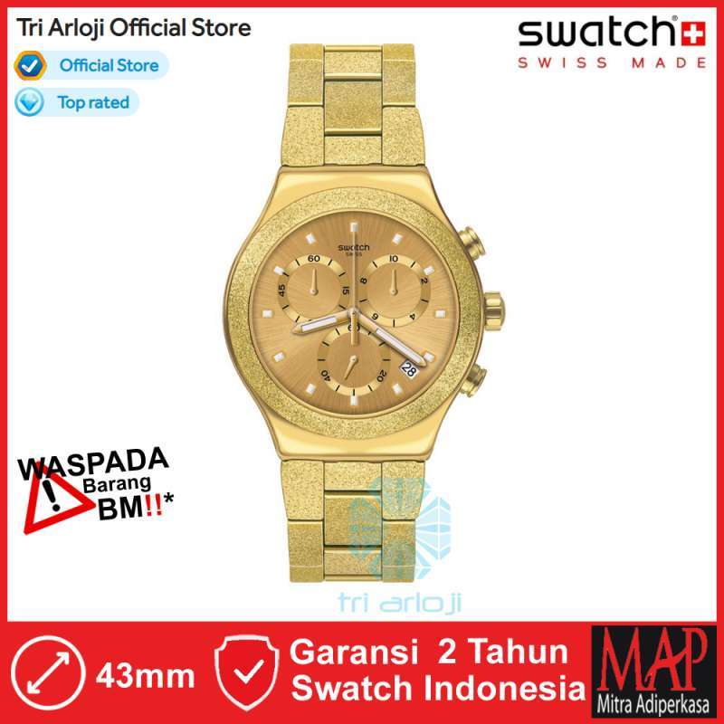 Promo SWATCH YVG407G Original Swatch IRONY GOLD Jam Tangan Pria ...