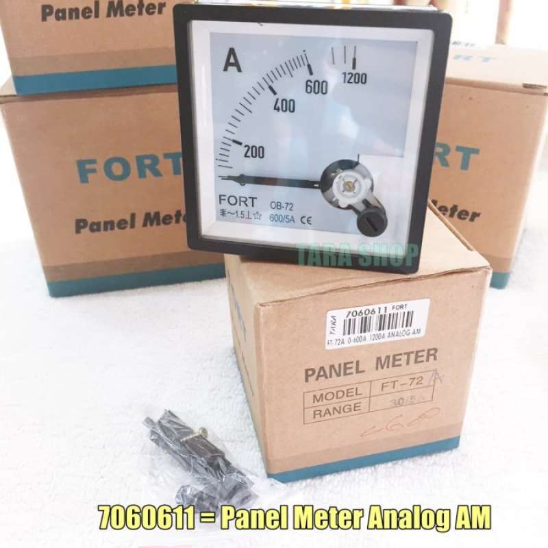 Jual PANEL METER ANALOG AMPERE METER AM FORT - 7060611 di Seller TARA ...