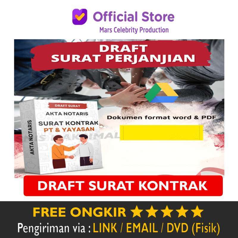 Jual Draft File Surat Perjanjian Kontrak Kerja Pt & Yayasan Perusahaan Akta Notaris Di Seller ...