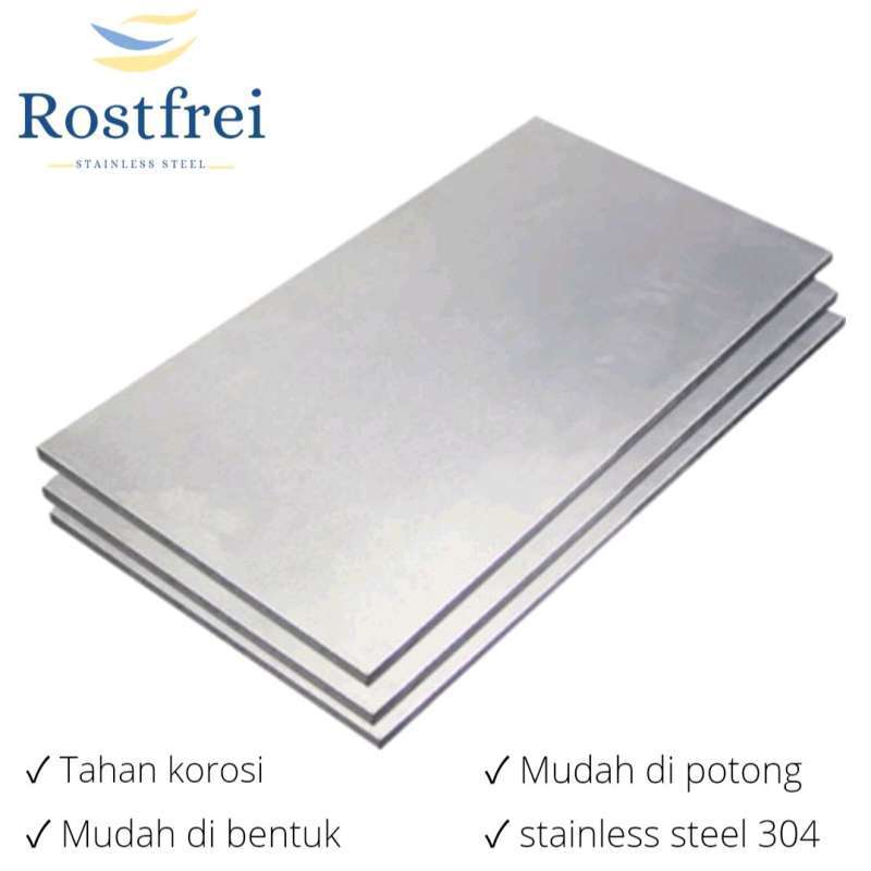 Jual plat stainless 304 tebal 3mm lebar 10x10cm di Seller Rostfrei ...