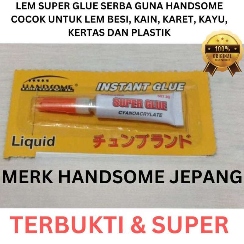 Jual Lem Power Glue Lem Perekat Super Glue Handsome Eceran Di Seller ...