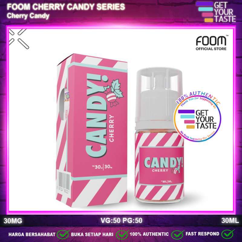 Promo Liquid FOOM Cherry Candy Series Salt Nic 30ML Saltnic by Foom Lab ...