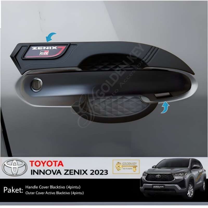 Jual PAKET Innova Zenix 2023 Type G & V Cover Handle + Outer Handle Activo Blacktivo di Seller ...