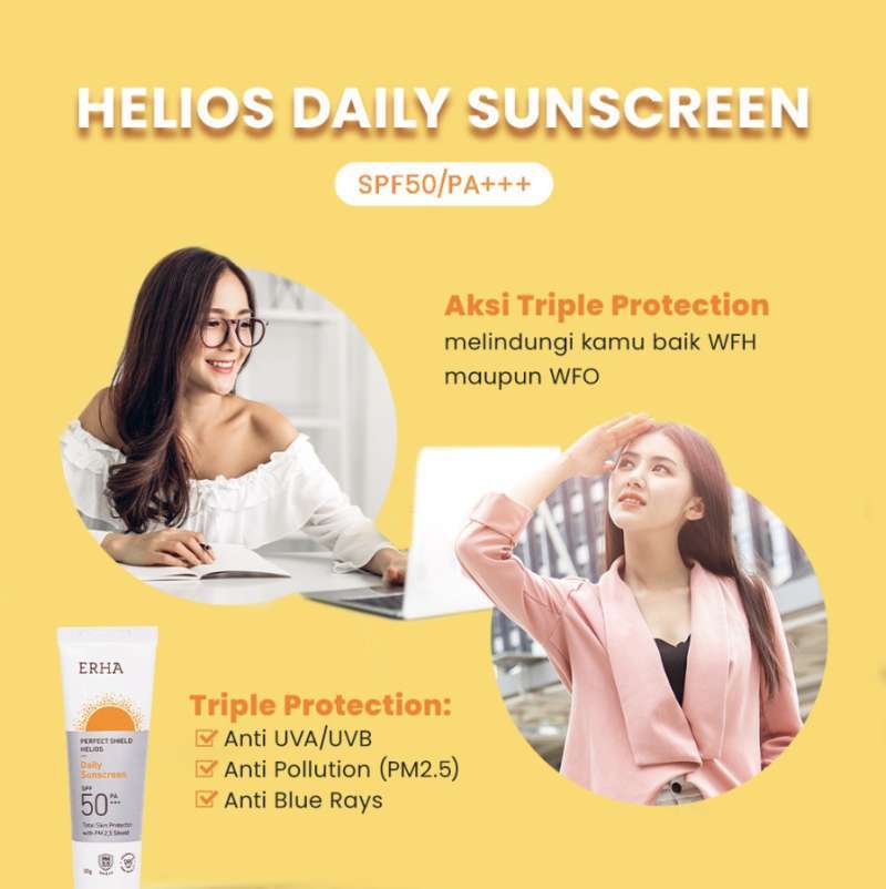 Promo Erha Perfect Shield Helios Daily Sunscreen Spf 50 /pa++ 30g ...