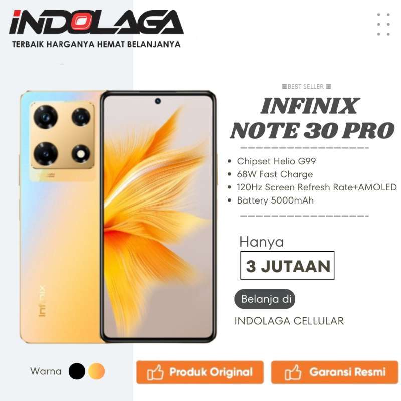 Jual INFINIX NOTE 30 PRO RAM 8GB+256GB BERGARANSI RESMI 1 TAHUN di ...