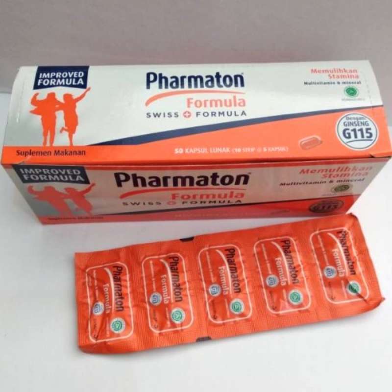 Jual original PHARMATON FORMULA Strip 5 Kapsul - Multivitamin & Mineral ...