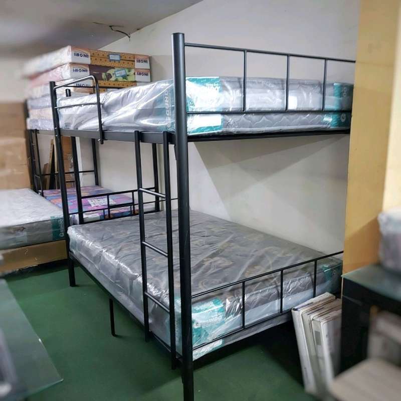 Jual Set Ranjang Susun Besi 120 + Kasur Guhdo Springbed - Tempat Tidur Tingkat Anak Dan Dewasa ...