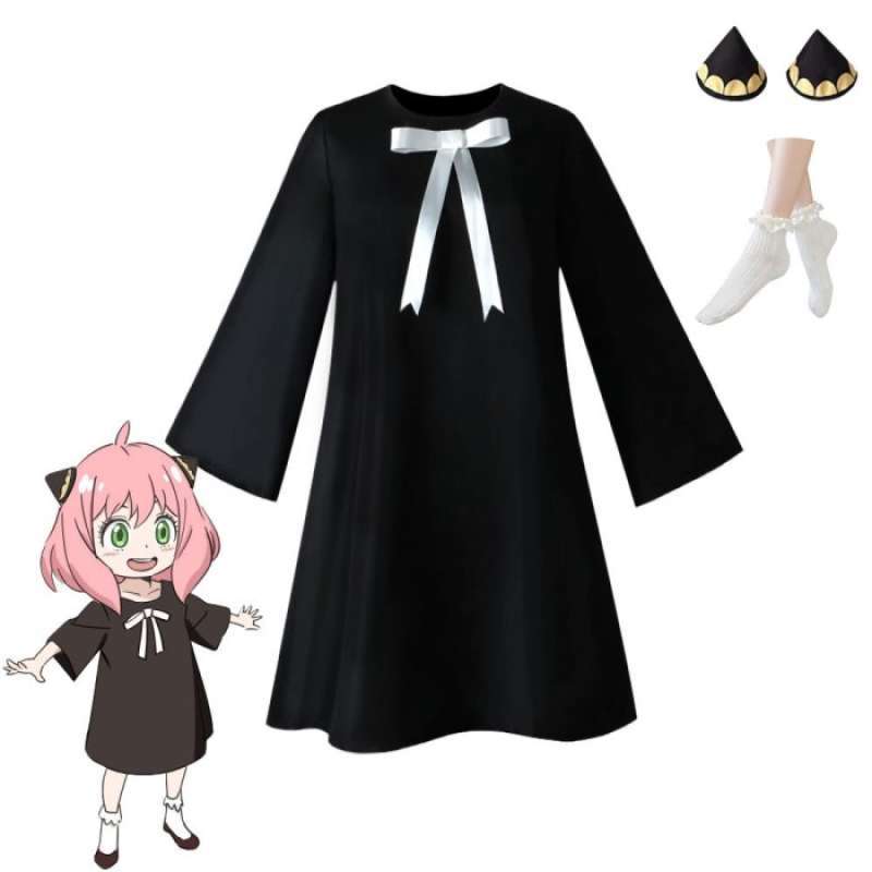 Jual Ready Stock Spy X Family Kostum Cosplay Suit Anya Ania Forger Anak ...