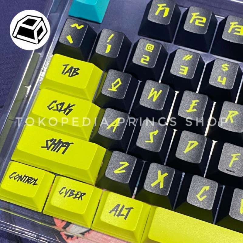 Jual READY mechanical Keycaps cyberpunk 2077 oem pbt double shot ...