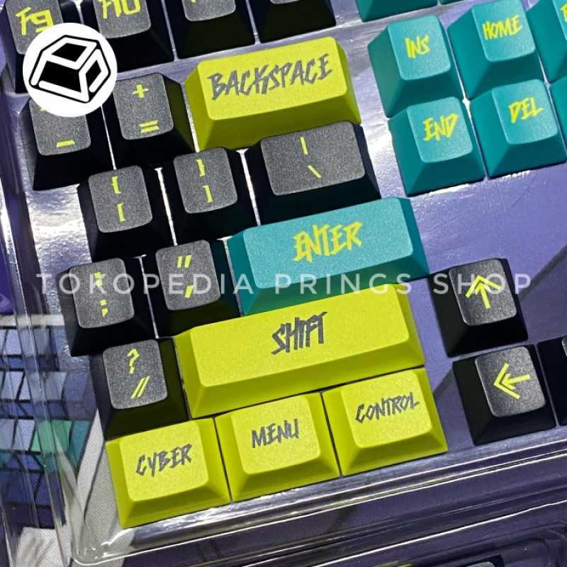 Jual READY mechanical Keycaps cyberpunk 2077 oem pbt double shot ...