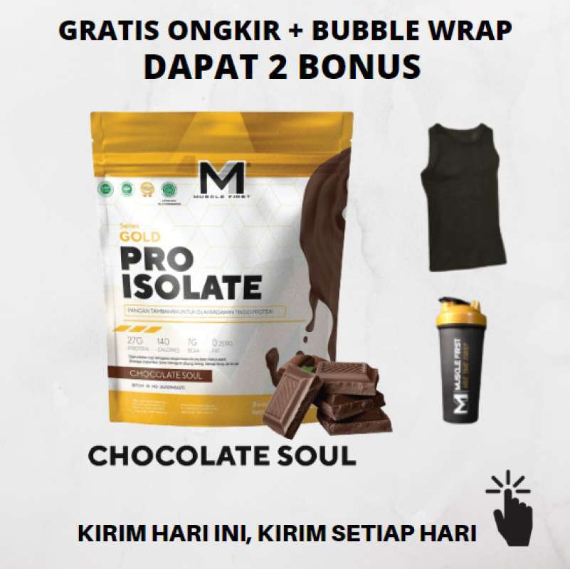 Jual pro isolate muscle first gold series whey protein 2lbs 900g 25 ...