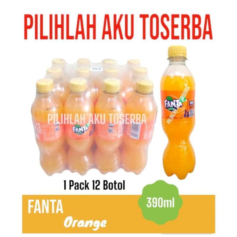 Promo Fanta ORANGE BOTOL PET 390 ml - ( HARGA 1 PACK ISI 12 botol ...