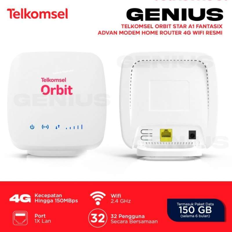 Promo Telkomsel Orbit Star A1 Modem Router Modem Wifi 4G Free Perdana ...