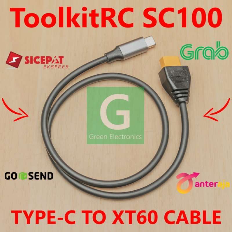 Promo ToolkitRC SC100 SC-100 PSU Adaptor Adapter Cable 100W TYPE-C XT60 Diskon 23% di Seller ...