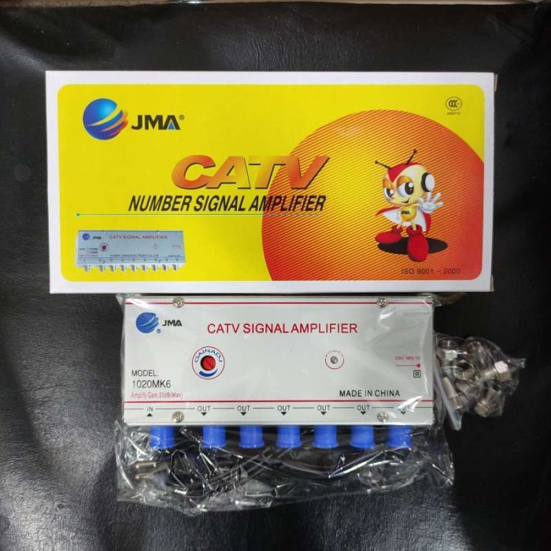 Jual JMA Splitter TV Booster Cabang 6 Way CATV Signal Amplifier di Seller Cuanz Store - Kalibata ...