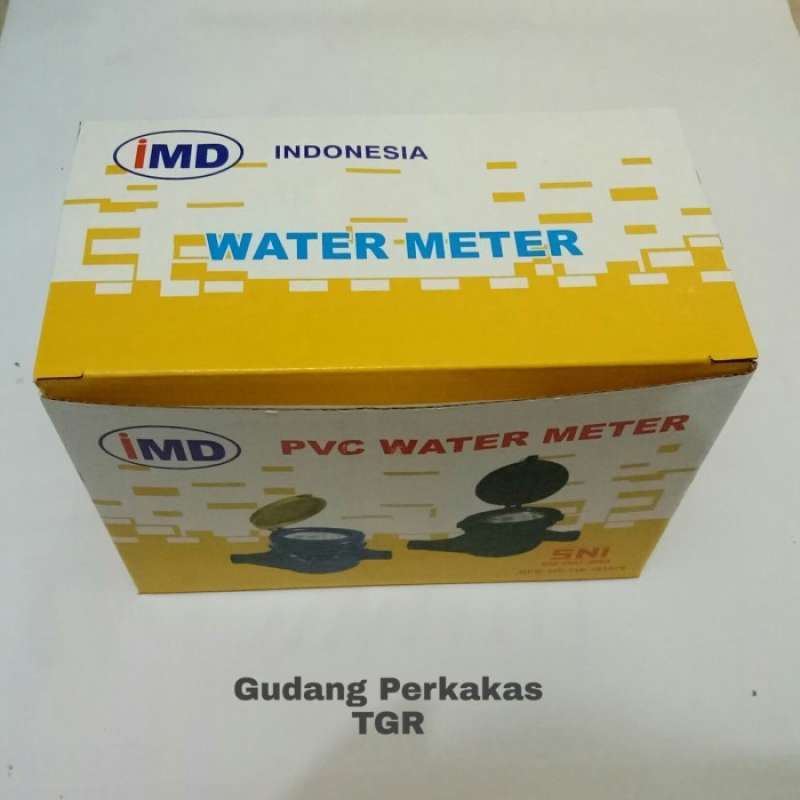 Promo Meteran Air 1/2 Inch PVC Hitam IMD / Meteran PDAM / Meteran Air ...