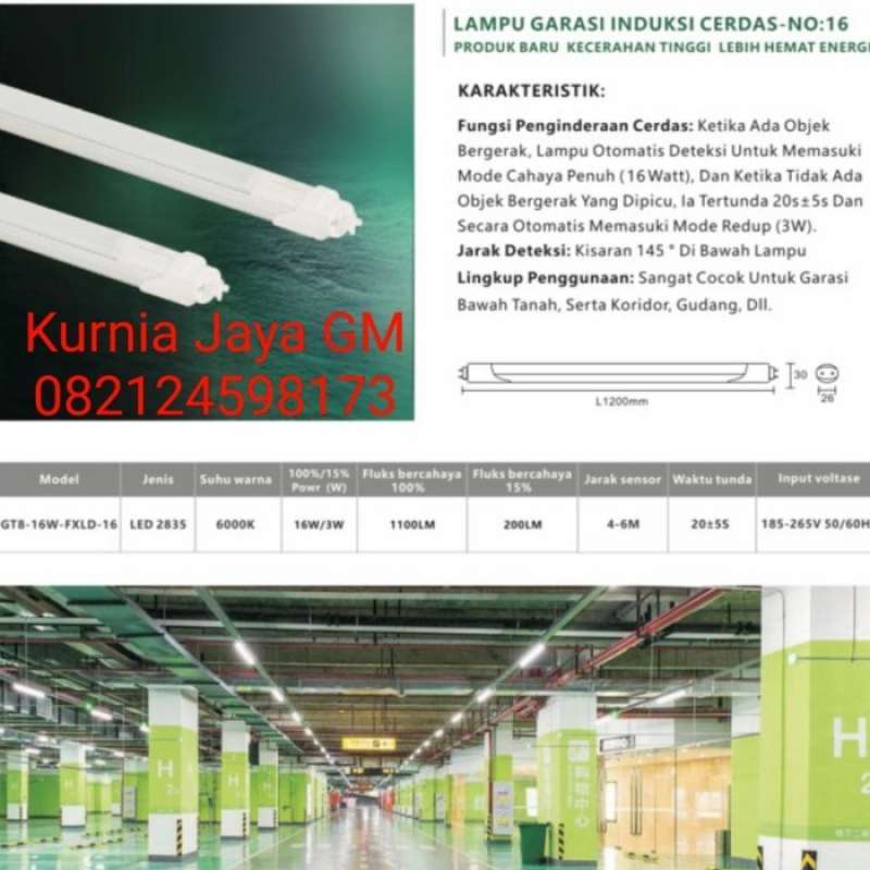 Promo Lampu TL LED T8 Motion Sensor 16watt 120cm AUDALUX Led T8 Sensor ...