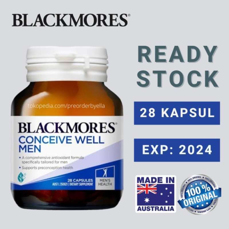 Jual Blackmores Conceive Well Men 28 Kapsul / Capsules (kesuburan Pria ...