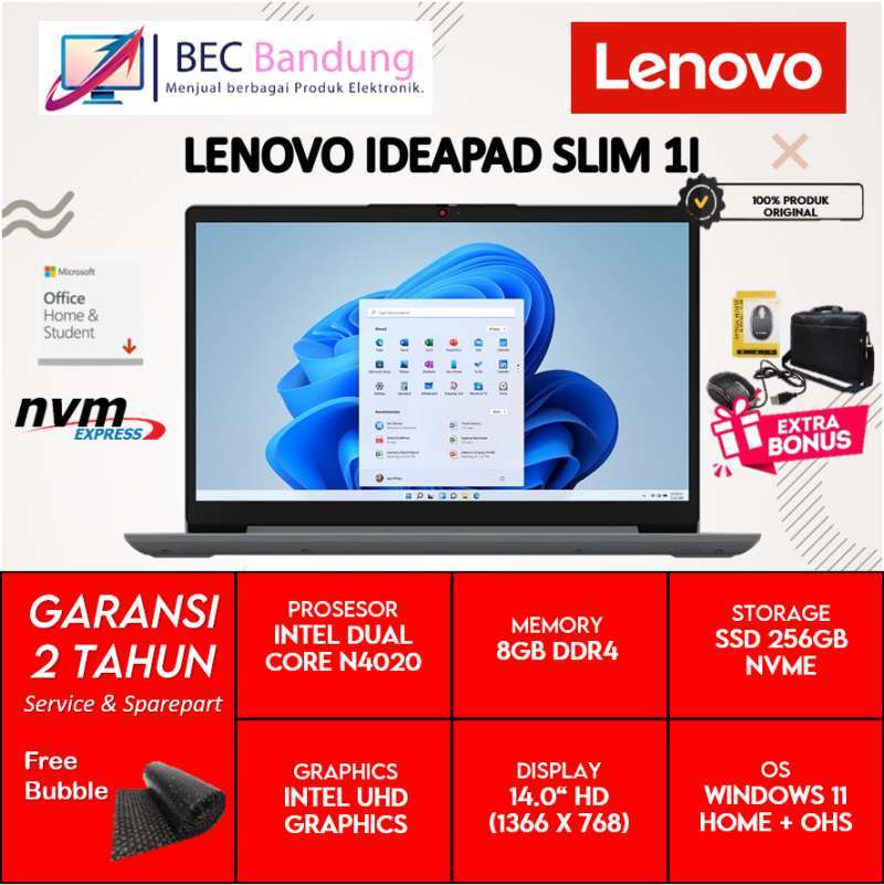 Jual Lenovo Ideapad Slim 1i Original Murah - Harga Diskon Juni 2024 | Blibli