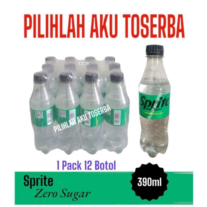 Promo Sprite ZERO SUGAR BOTOL PET 390 ml - ( HARGA 1 PACK ISI 12 botol ...