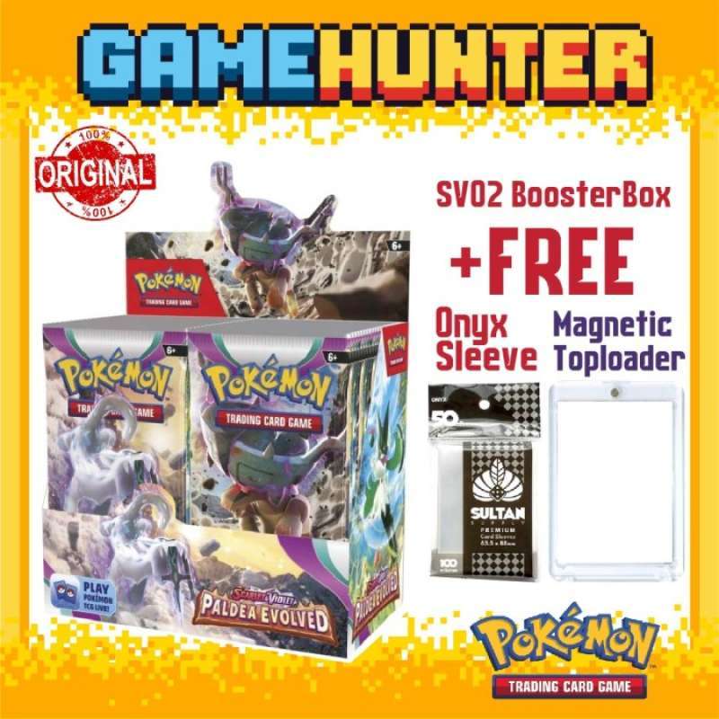 Jual Pokemon Booster Box Paldea Evolved Scarlet Violet / Sv02 Booster ...