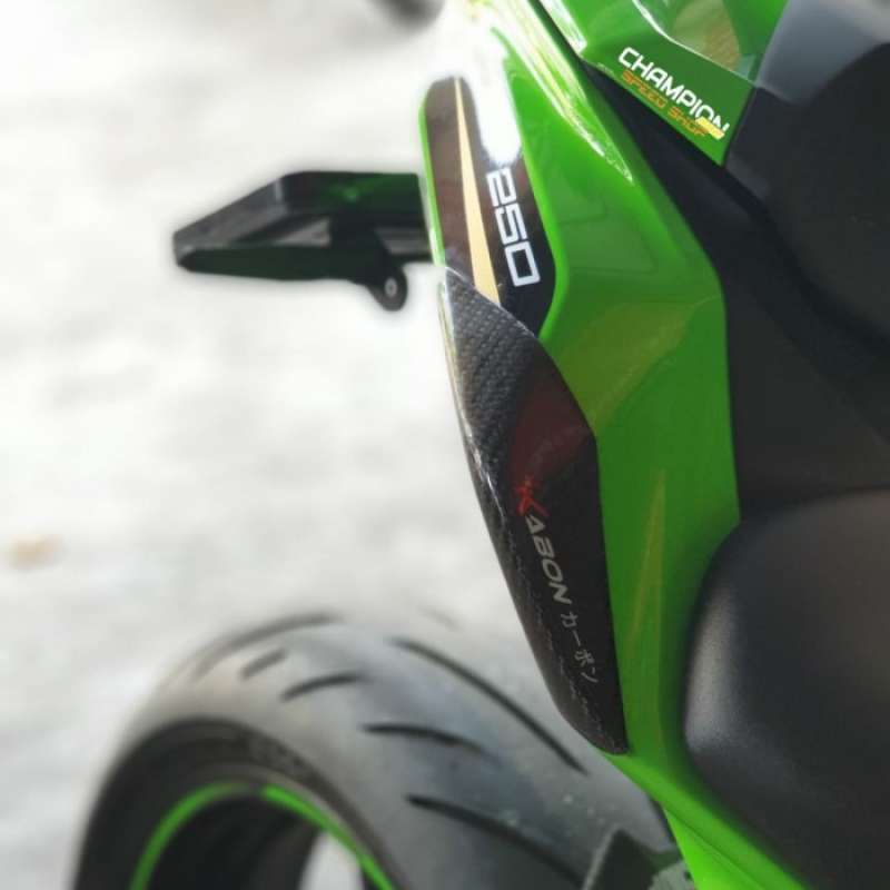 Promo Tail Slider Carbon Karbon Kevlar Kabon Kawasaki ZX-25R ZX25R ZX ...