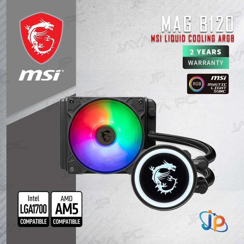 Jual MSI MAG CORELIQUID B120 ARGB - CPU Cooler Liquid Fan di Seller ...
