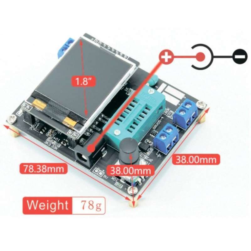 Promo Gm328a Transistor Tester Lcr Diode Capacitance Esr Voltage ...