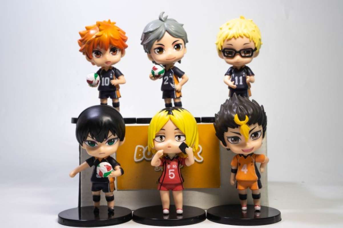 Promo Figure Set Anime Haikyuu 6 pcs Kageyama Hinata Sugawara Haiba ...