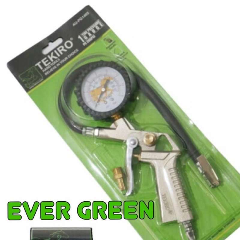 Jual Tire Chuck Meter TEKIRO Alat Isi Angin Ban plus Meter Inflator ...