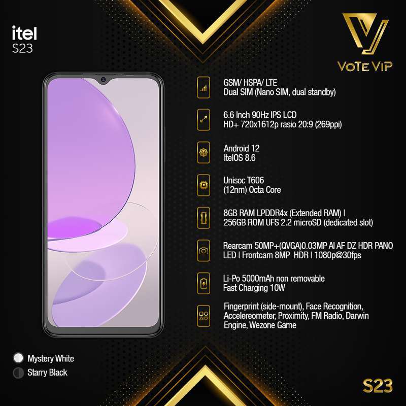 Jual Infinix Itel S23 8/256 RAM 8GB ROM 256GB Garansi Resmi Indonesiaa ...