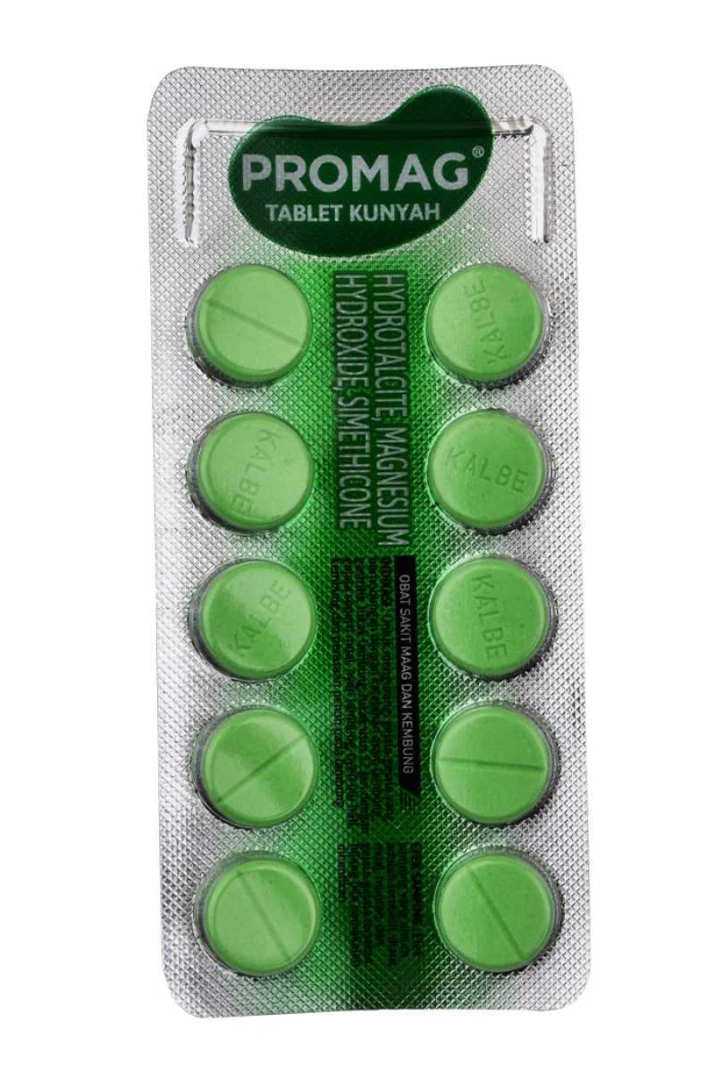 Jual Promag 1 Strip Isi 10 Tablet / Obat Maag Dan Kembung Di Seller ...