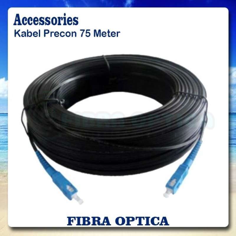 Promo Kabel FO Precon 75 Meter | Kabel Fiber Optic Drop core 75M Diskon ...