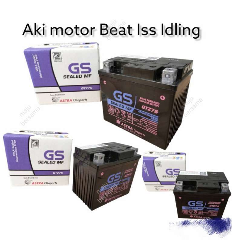 Promo Aki Gs Astra Honda Beat Iss Idling Gtz 7S Aki Kering Scoopy Iss Diskon 17% di Seller ...