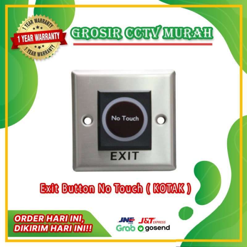 Promo contactless button exit access control infrared no touch door ...