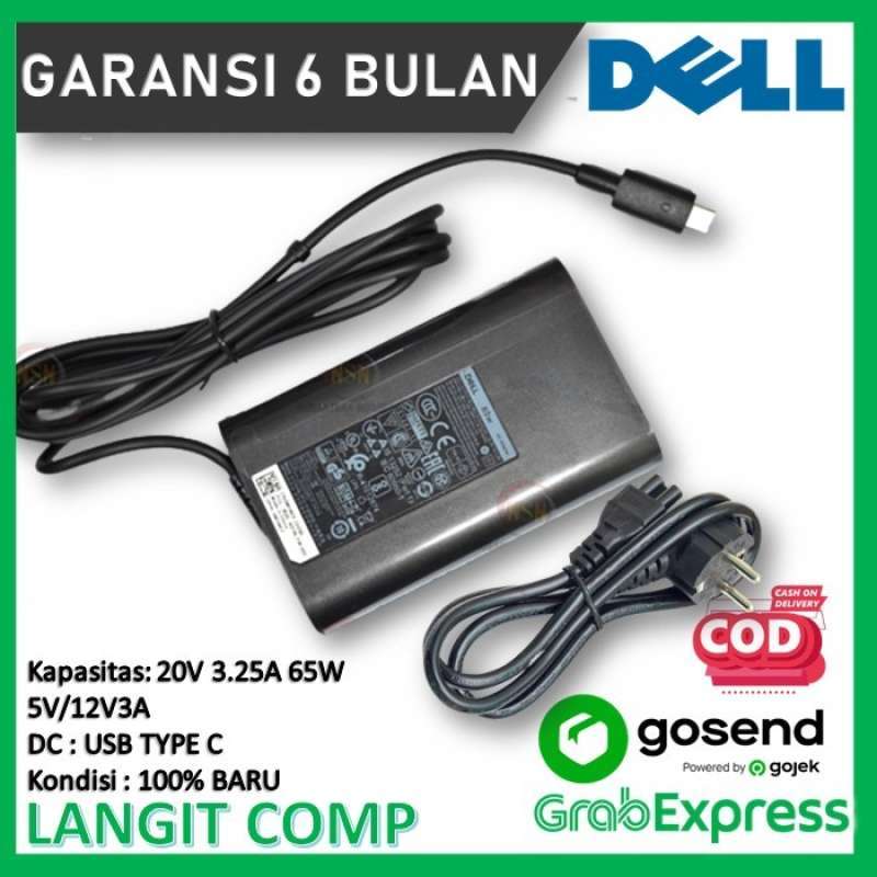 Jual Adaptor Charger Laptop Dell Latitude Xps W Type Usb C V A Di Seller Tuskar Tegal