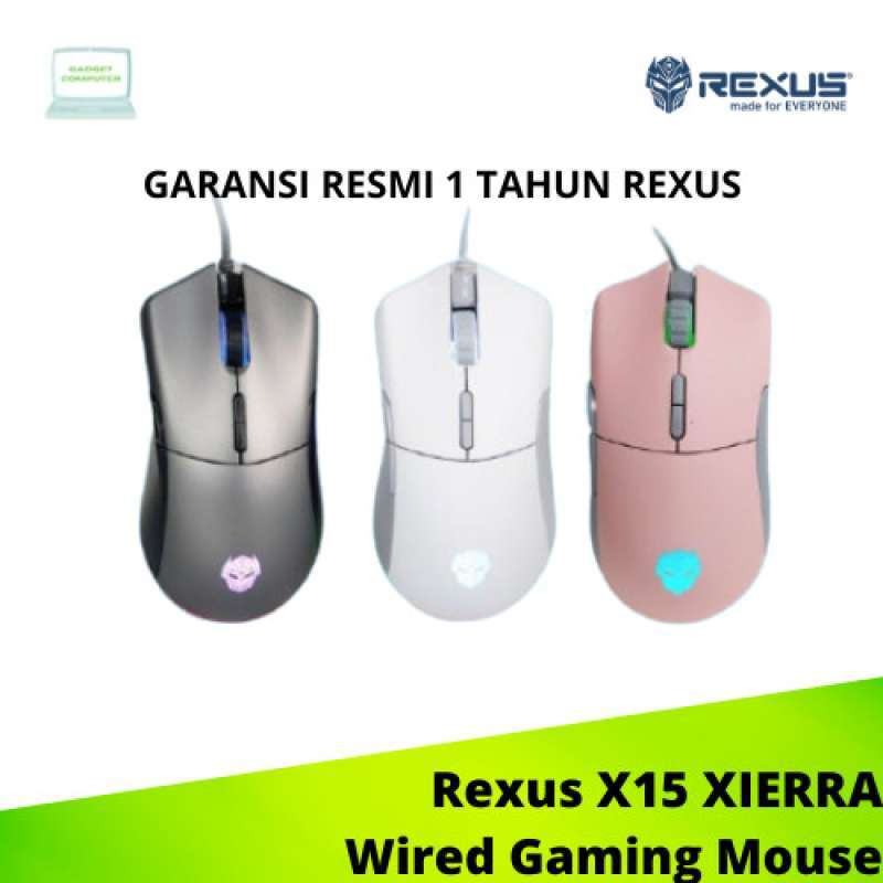 Promo Rexus X15 Xierra Wired Gaming Mouse Diskon 23% di Seller Hunter ...