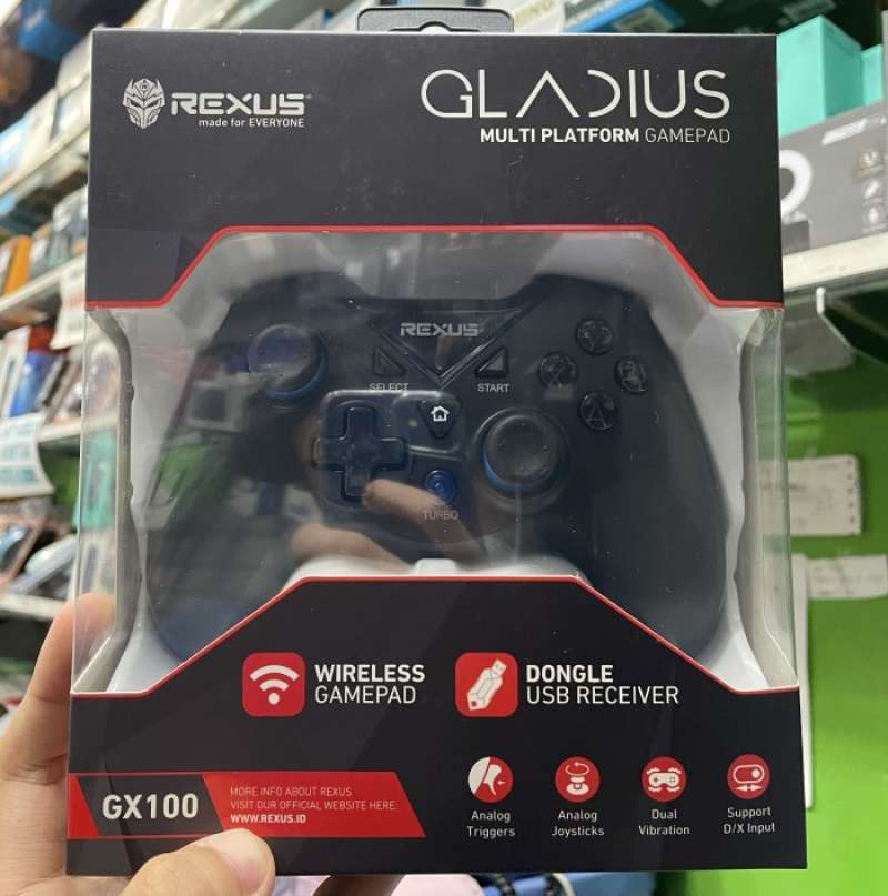 Promo Rexus Gladius GX100 Wireless Gaming Gamepad Joystick / Stick ...