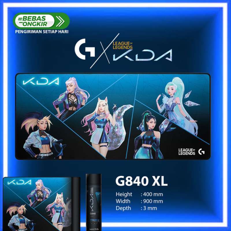 Promo Logitech KDA G840 XL - Limited Edition Gaming Mousepad Diskon 23% ...