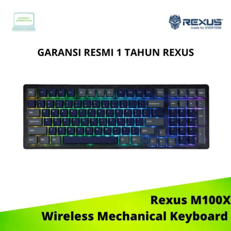 Promo Rexus Daxa M100x Ultimate 3in1 Wireless Mechanical Keyboard ...